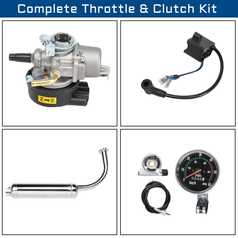 Ktaxon 80cc Powerful 2-Stroke Bicycle Motor Engine Gas Kit with ...