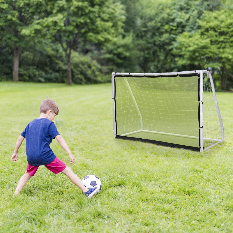 Ktaxon 3 in 1 Soccer Goal with Target Training Net, Rebound Net, 6' x 4 ...