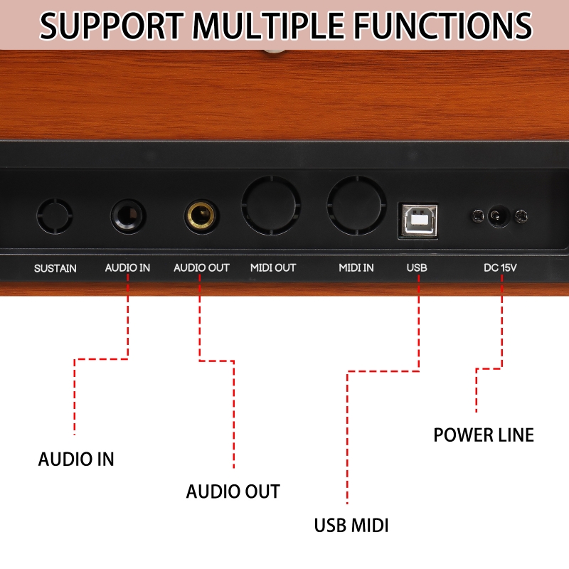 Ktaxon 88 Key Keyboard Piano Weighted Action Electronic Keyboard ...