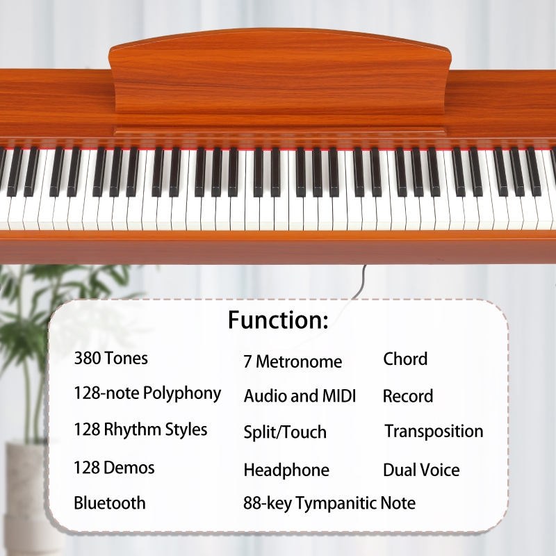 Ktaxon 88 Key Keyboard Piano Weighted Action Electronic Keyboard ...