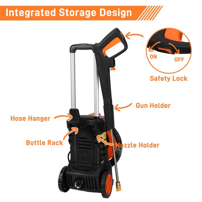 Ktaxon High-Pressure Washer, 3380PSI MAX 2GPM Electric Power Washer ...