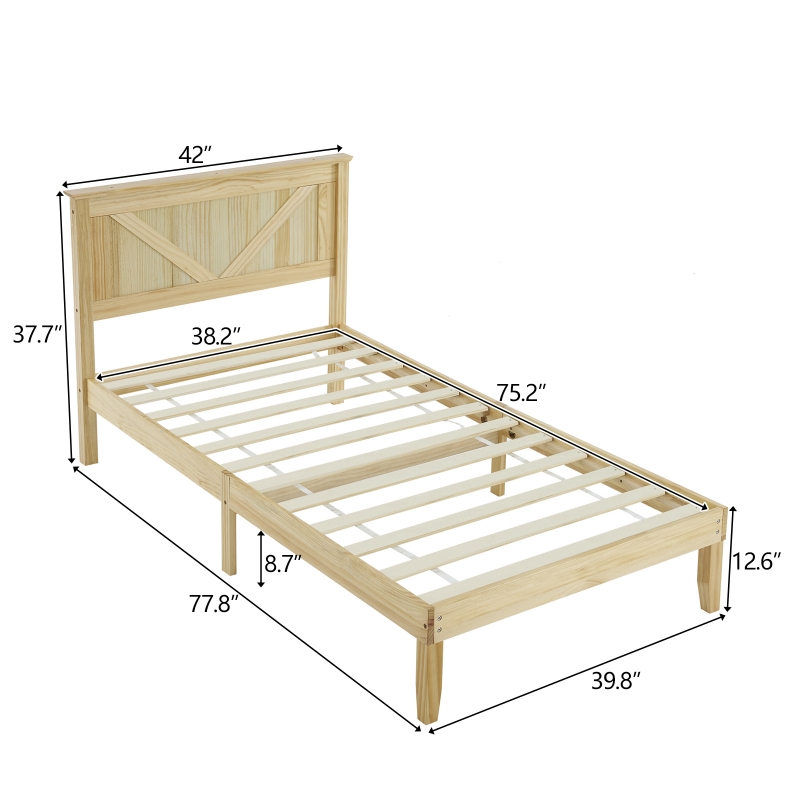 single bed frame dimensions