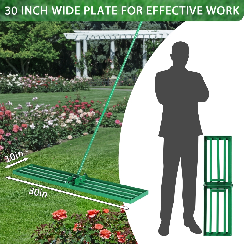 Ktaxon 30" Lawn Leveling Rake, Steel Yard Leveler Tool for Soil, Dirt ...