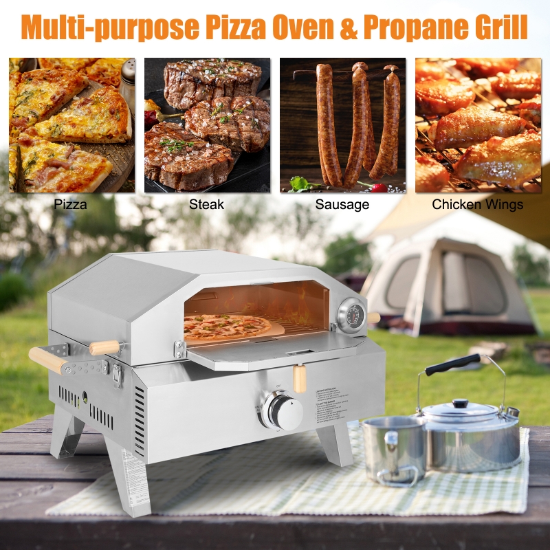 how to cook a pizza on a propane grill