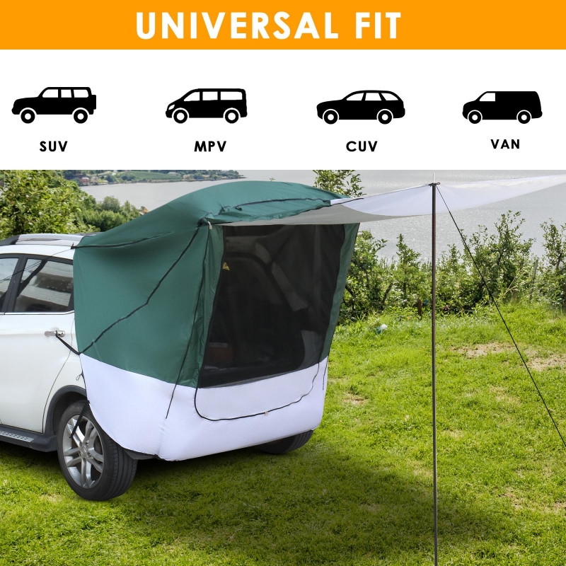 Ktaxon Car Trunk Tent SUV Portable Camping Awning Shelter Rear Sunshade ...