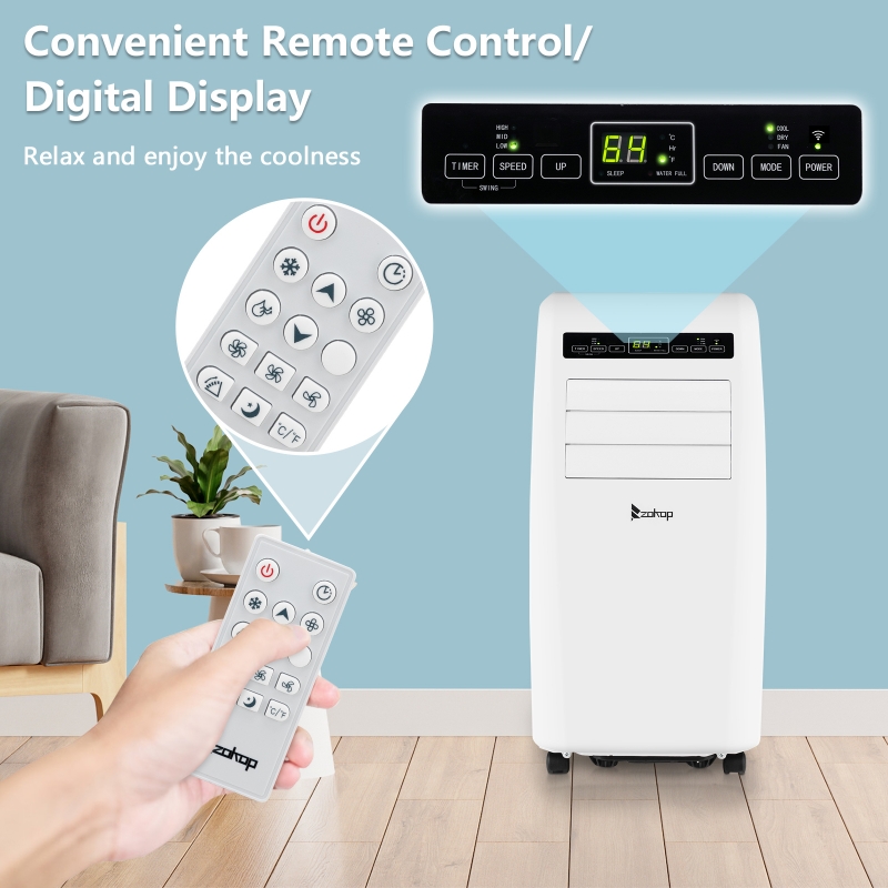 Ktaxon 12000 BTU Portable Air Conditioner & Dehumidifier Function ...