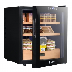 Ktaxon 50L Electric Humidor 300 Counts Cigar Cooler Humidor Humidifier ...