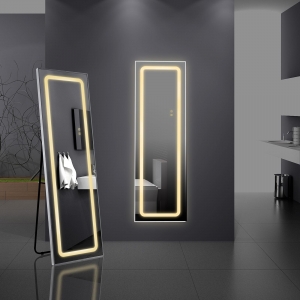 Ktaxon Full Length Mirror with LED Lights, Free Standing Tall Mirror ...