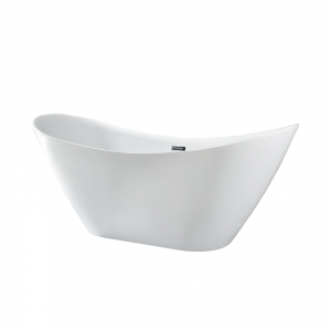 Ktaxon Acrylic Bathtub 67'' Length Bathtub without Base White - ktaxon
