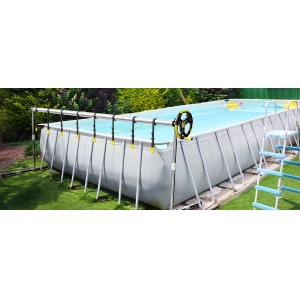 Ktaxon Pool Cover Reel Set, 16ft Solar Cover Aluminum Roller for ...