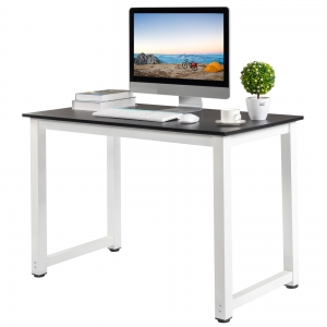 Ktaxon 43” Wood Computer Desk with Metal Leg Writing Study Table Home ...