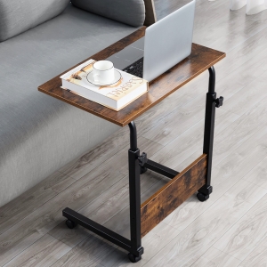 Ktaxon Rolling Computer Desk Stand Side Table Sofa End Cart Laptop PC ...